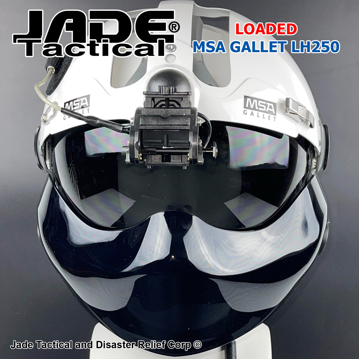 MSA Gallet LH250 Loaded Flight Helmet – Jade Tactical