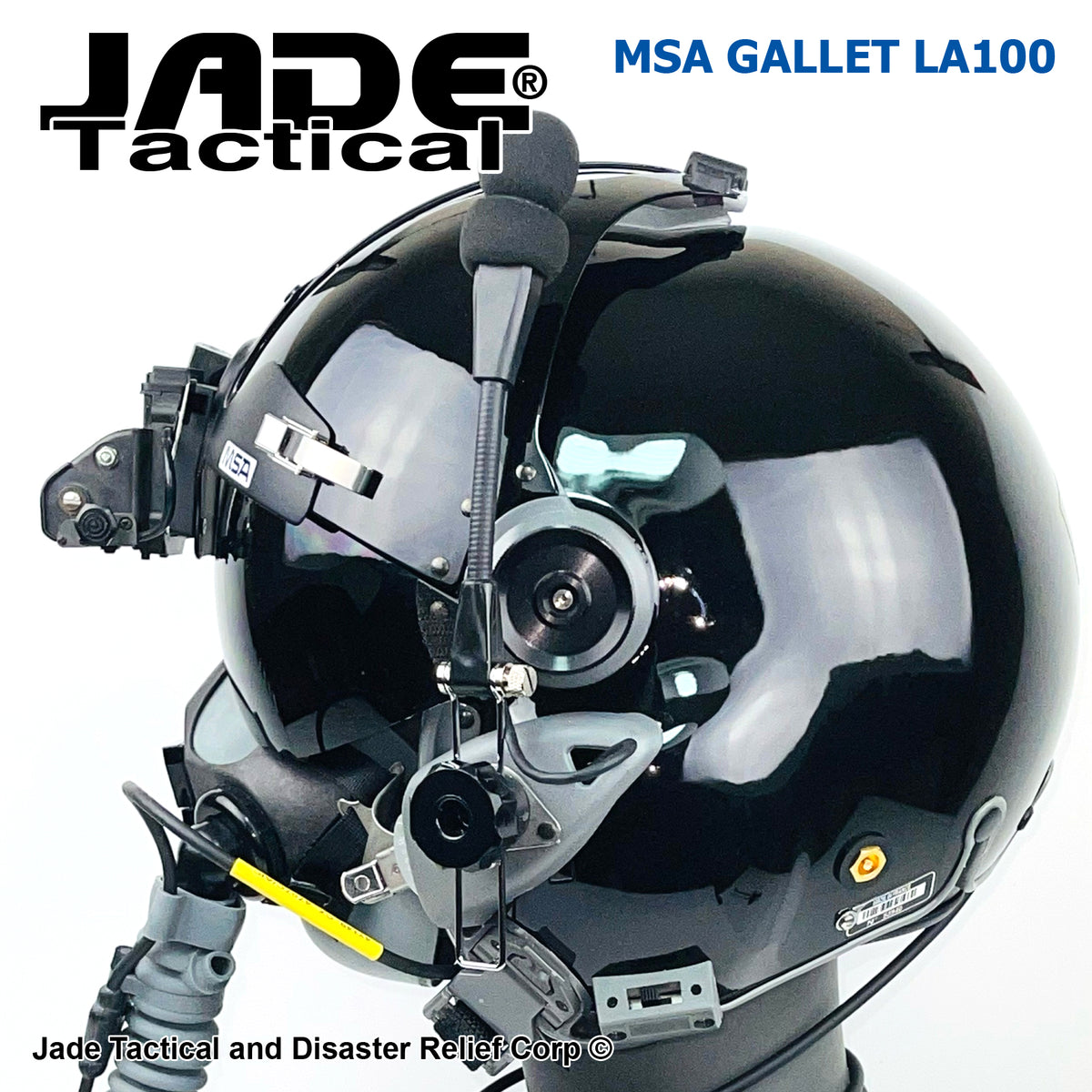 MSA Gallet LA100 Jet Pilot Flight Helmet "LOADED" – Jade Tactical