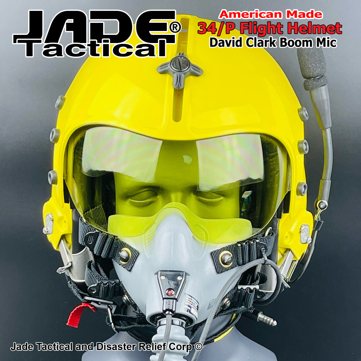 GENTEX 34/P Flight Helmet USA Canary Yellow – Jade Tactical